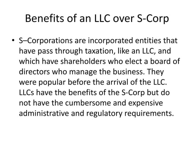 Forming an LLC | PPTX