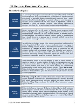 Forming a University College | PDF