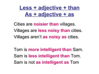 Forming comparative and superlative adjectives | PPT