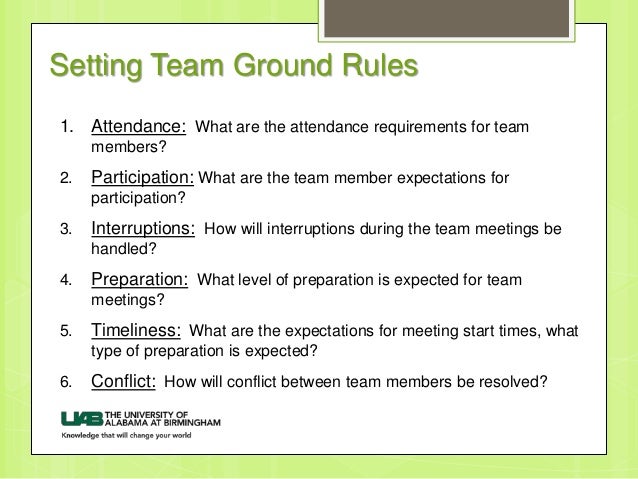 Forming Effective Teams