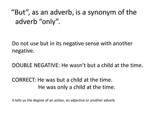 Forming negative sentences correctly | PPTX