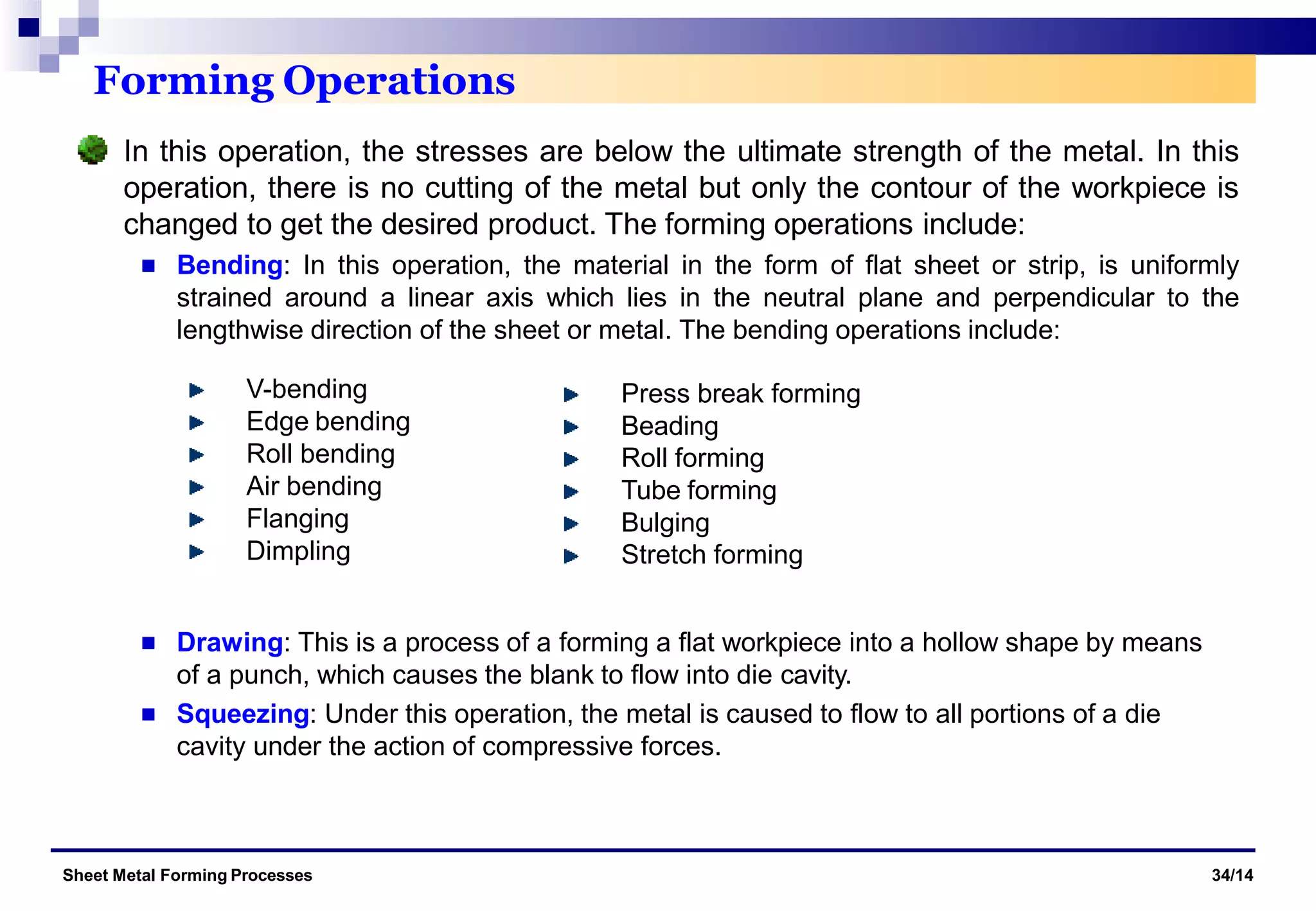 Sheet metal forming processes | PPTX
