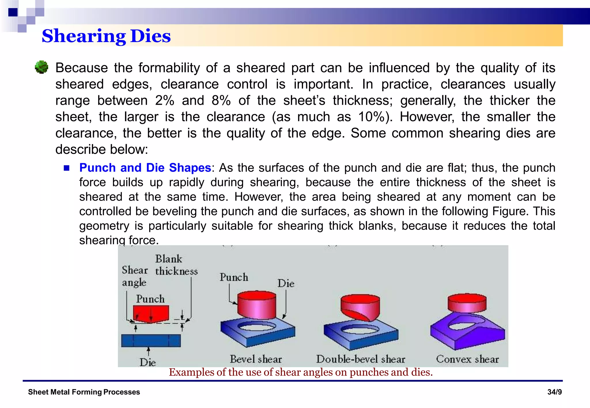 Sheet metal forming processes | PPTX