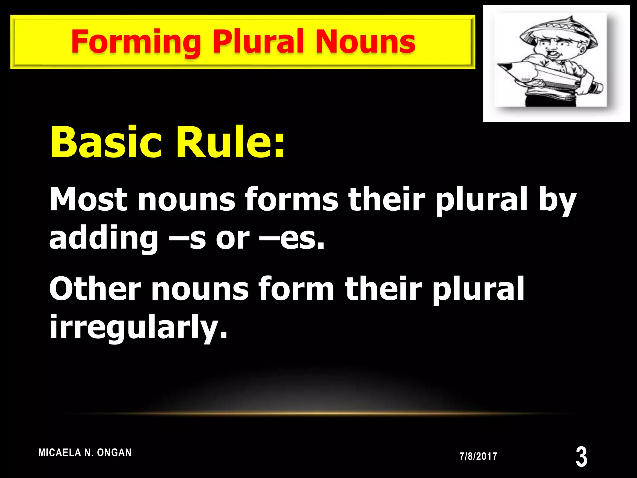 Forming Plural of Nouns | PPTX