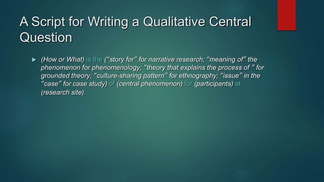 Forming Qual/Quan/Mixed Research Questions | PPTX | Science