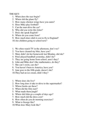 Forming Questions | PDF