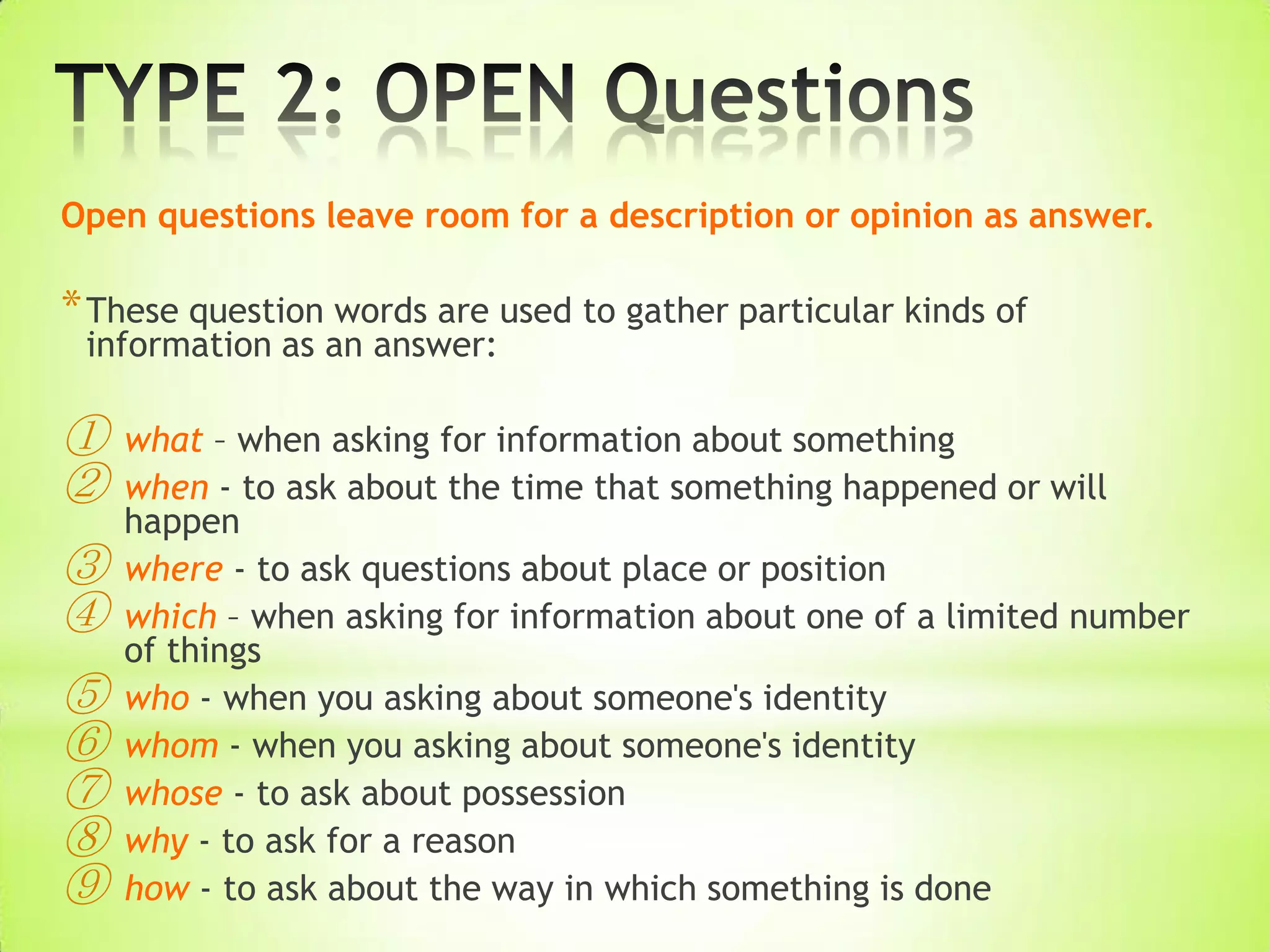 Forming Questions | PPTX