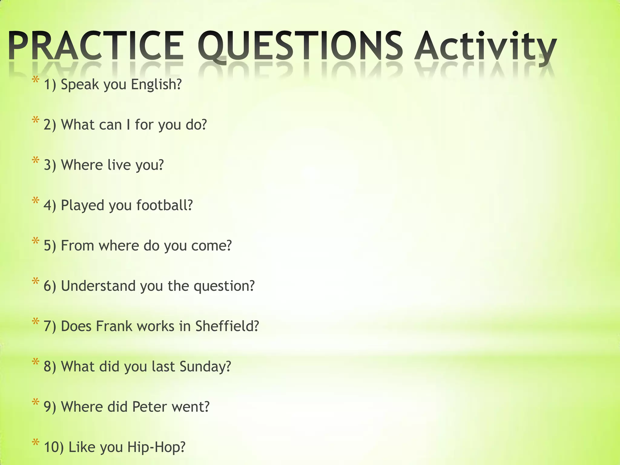 Forming Questions | PPTX