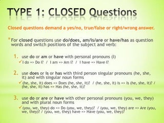 Forming Questions | PPT