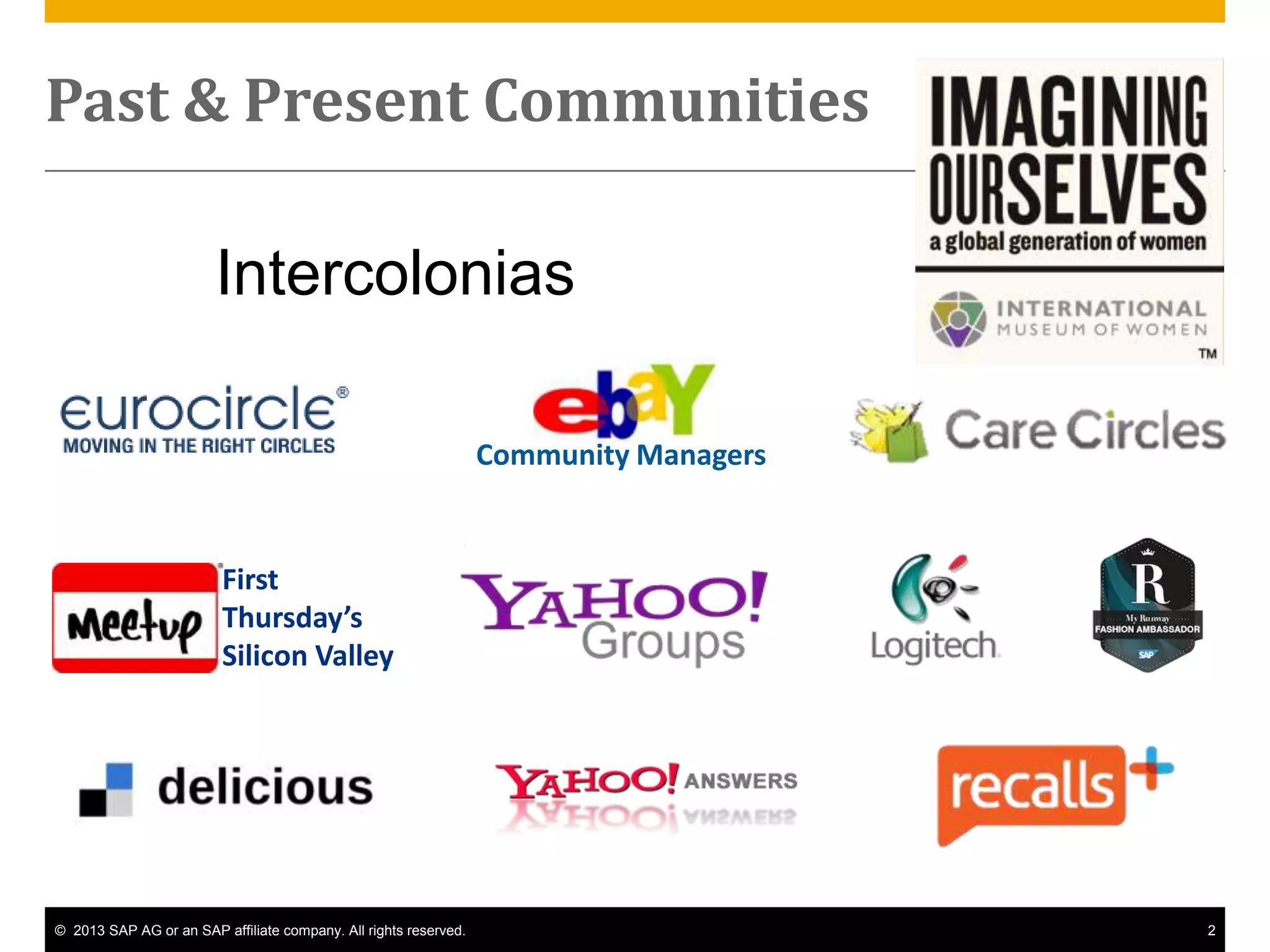 Forming successful communities | PPT