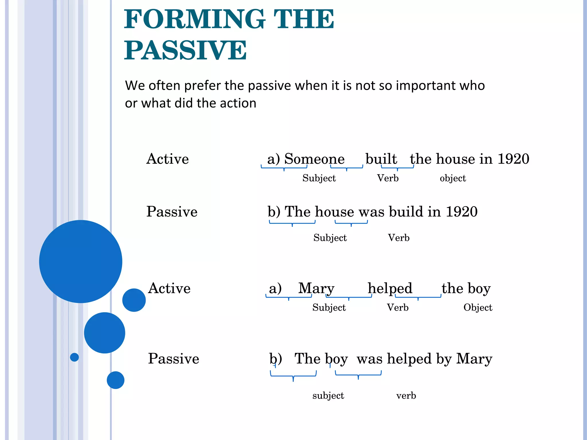Forming the passive | PPT