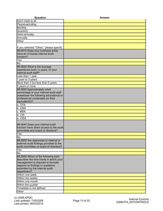 Form internal control | XLS