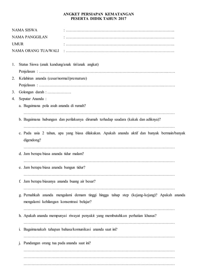 Form interview | PDF