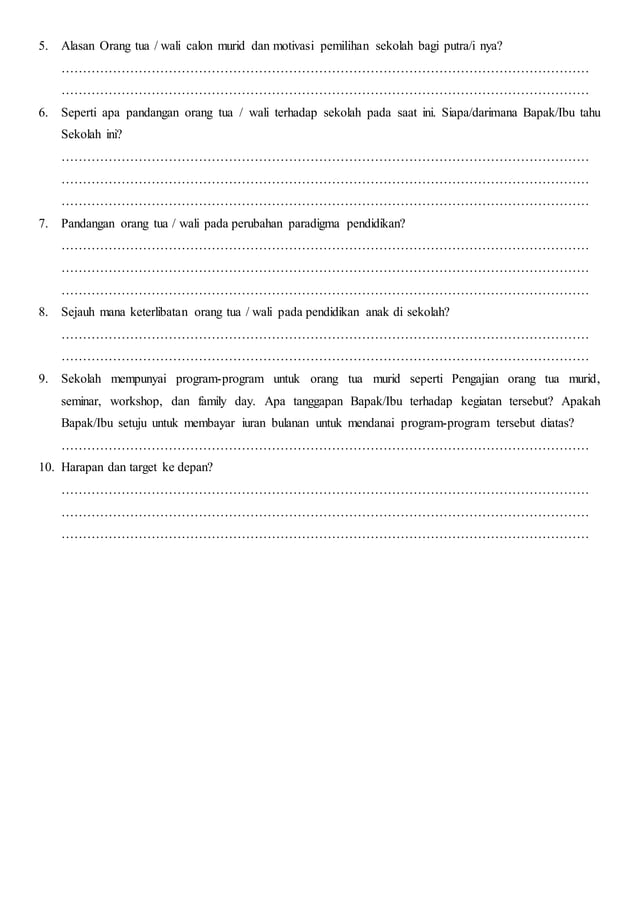 Form interview | PDF