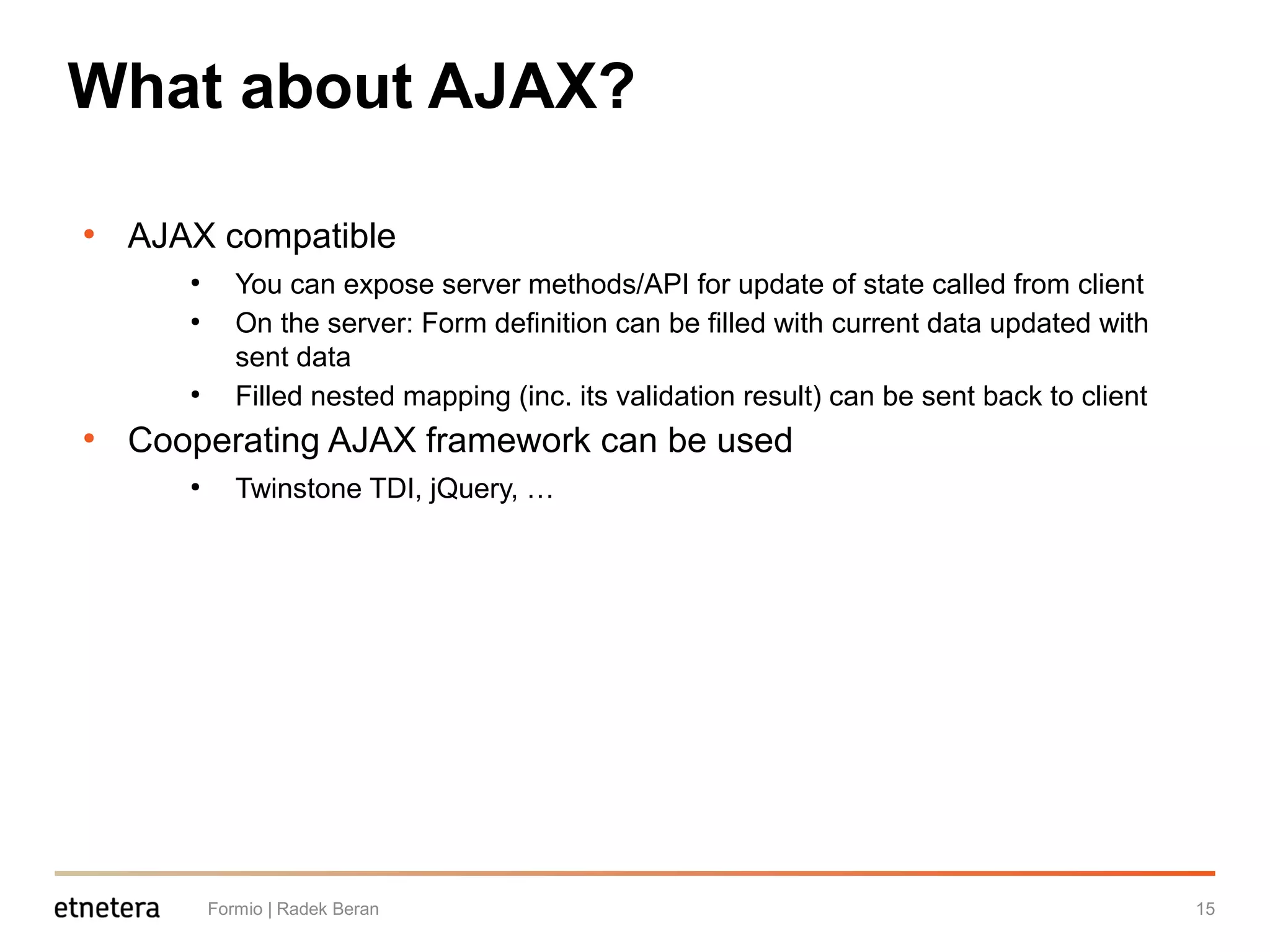 Formio - form definition & binding library for Java platform | PPT
