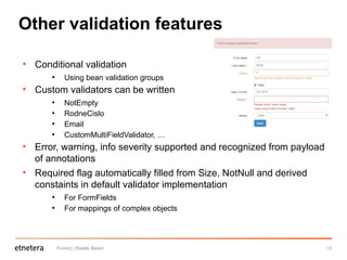 Formio - form definition & binding library for Java platform | PDF