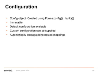 Formio - form definition & binding library for Java platform | PDF