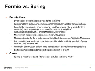 Formio - form definition & binding library for Java platform | PDF