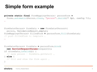 Formio - form definition & binding library for Java platform | PDF