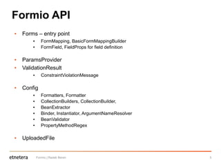 Formio - form definition & binding library for Java platform | PDF