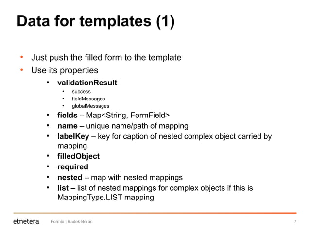 Formio - form definition & binding library for Java platform | PPT