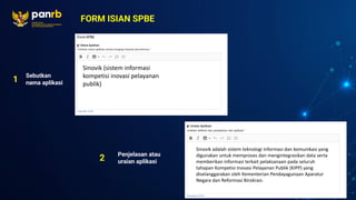 Form Isian SPBE pada KIPP 2023 standard.pdf