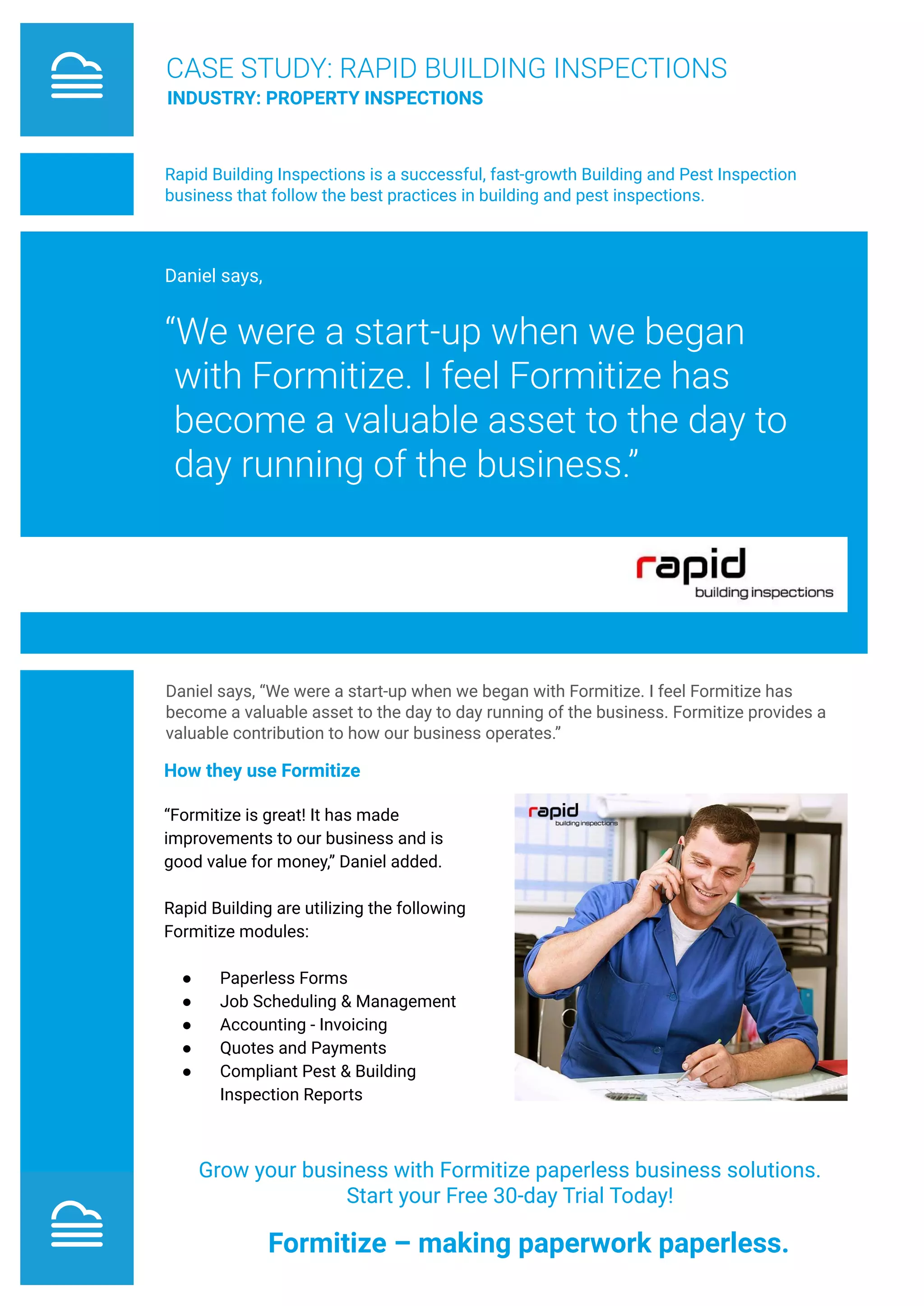 Formitize Case Study Rapid Building Inspections | PDF