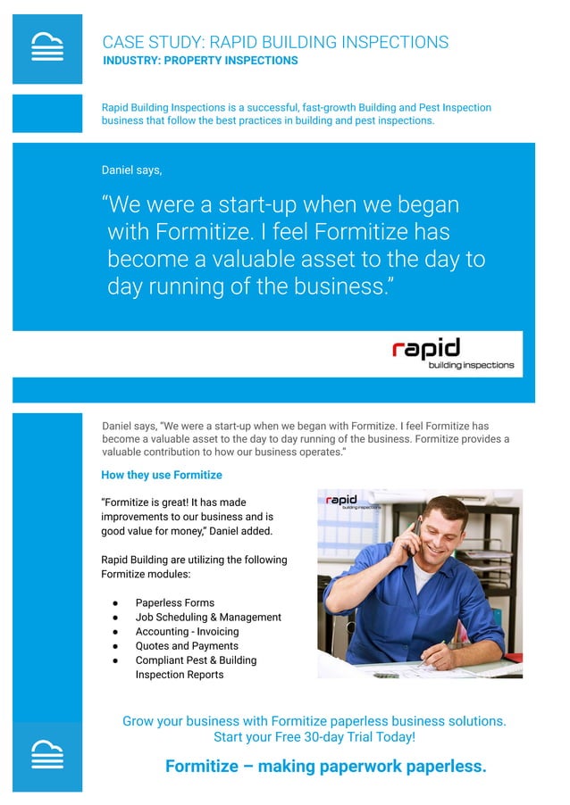 Formitize Case Study Rapid Building Inspections | PDF