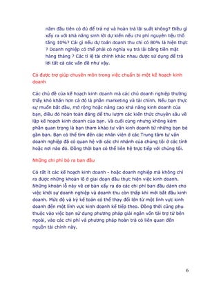 Form ke hoach kinh doanh vcci | DOC