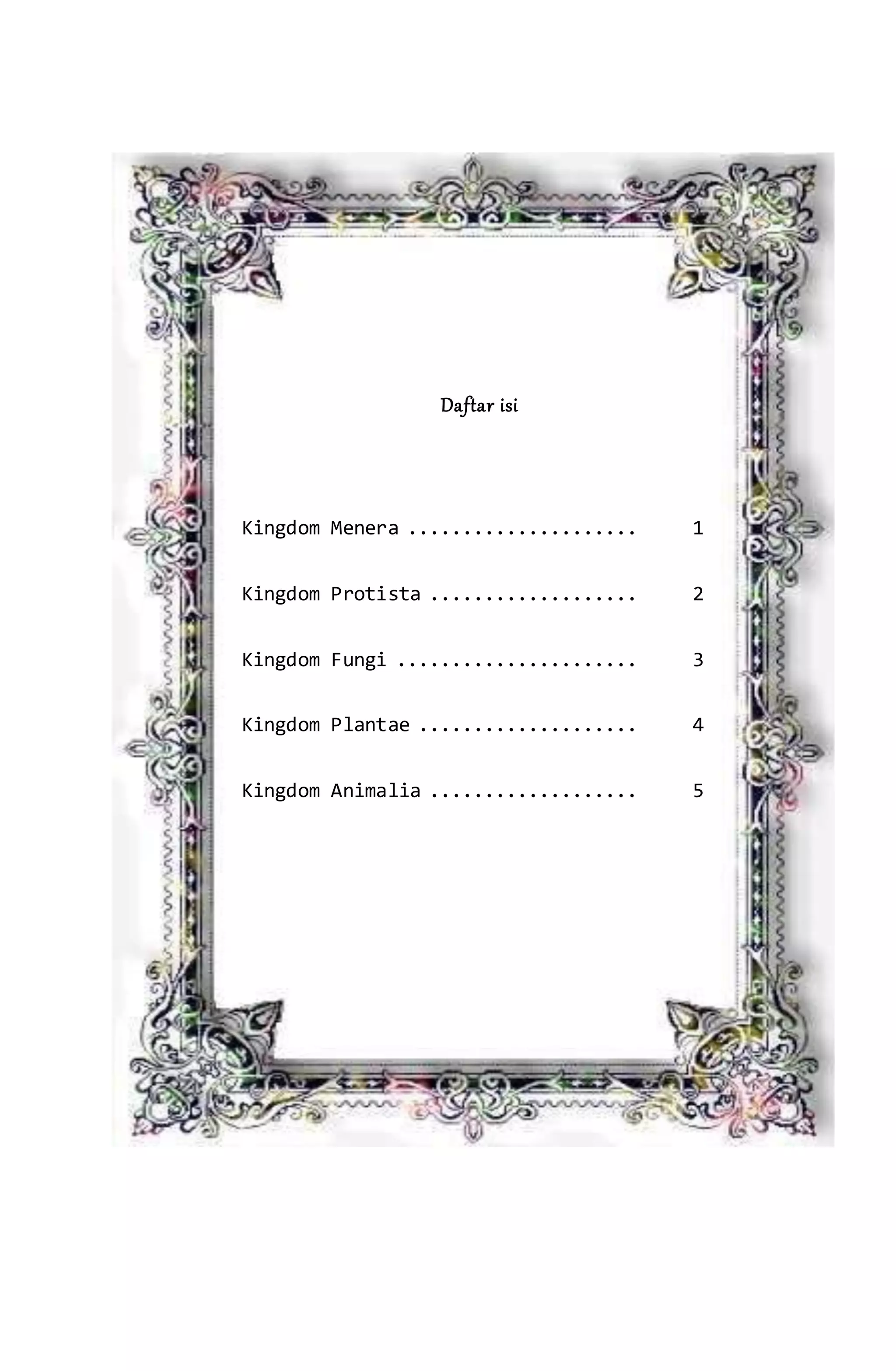 Form kliping hewan biologi | DOCX