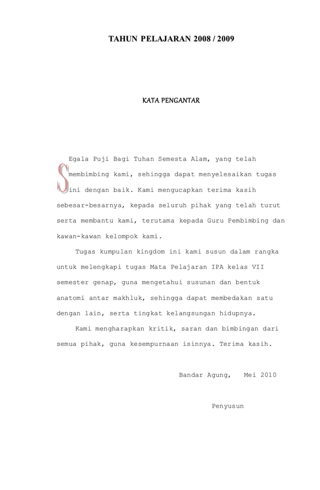 Form kliping hewan biologi | DOCX