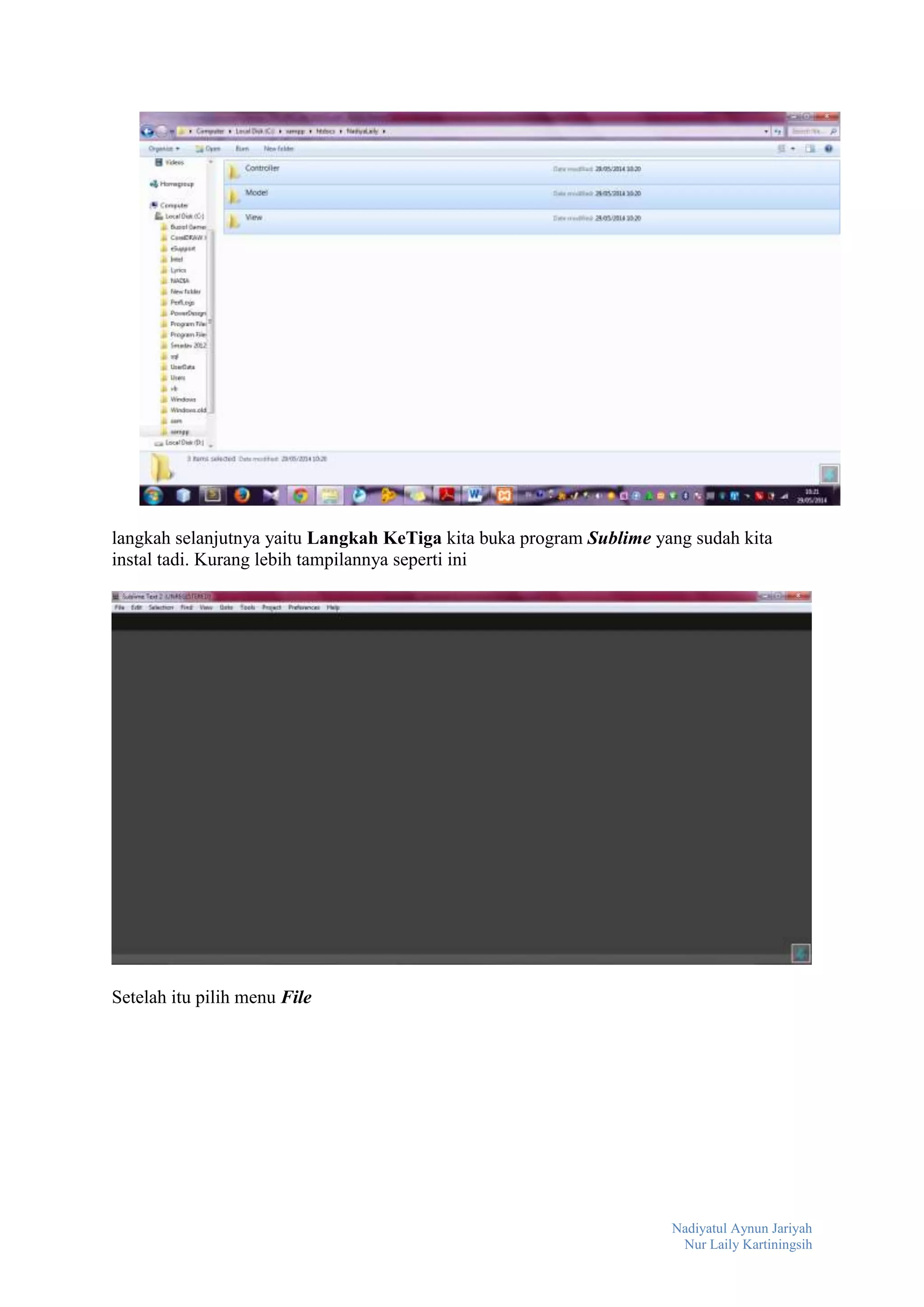 Tutorial Form login menggunakan MVC | DOCX