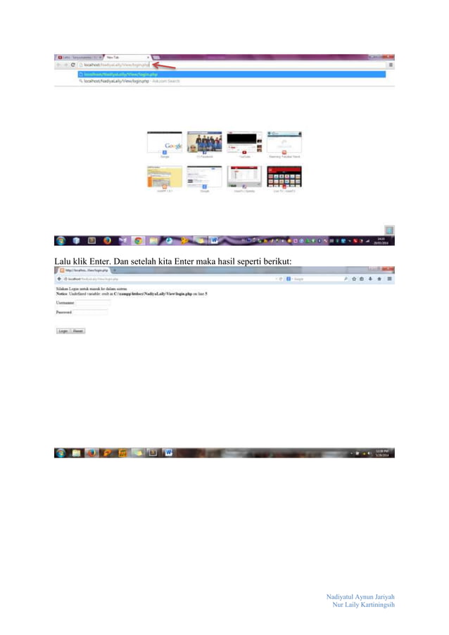 Tutorial Form login menggunakan MVC | DOCX
