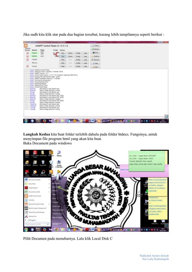 Tutorial Form login menggunakan MVC | DOCX