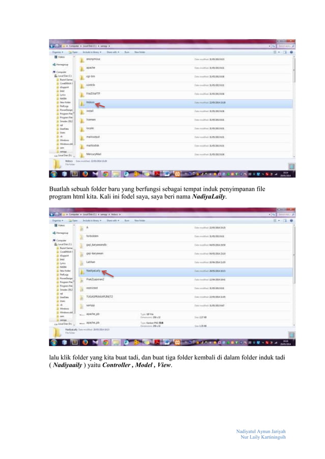 Tutorial Form login menggunakan MVC | DOCX
