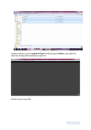 Tutorial Form login menggunakan MVC | DOCX