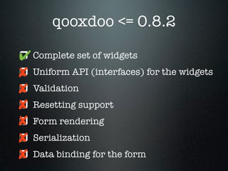 qooxdoo Form Management | PPT