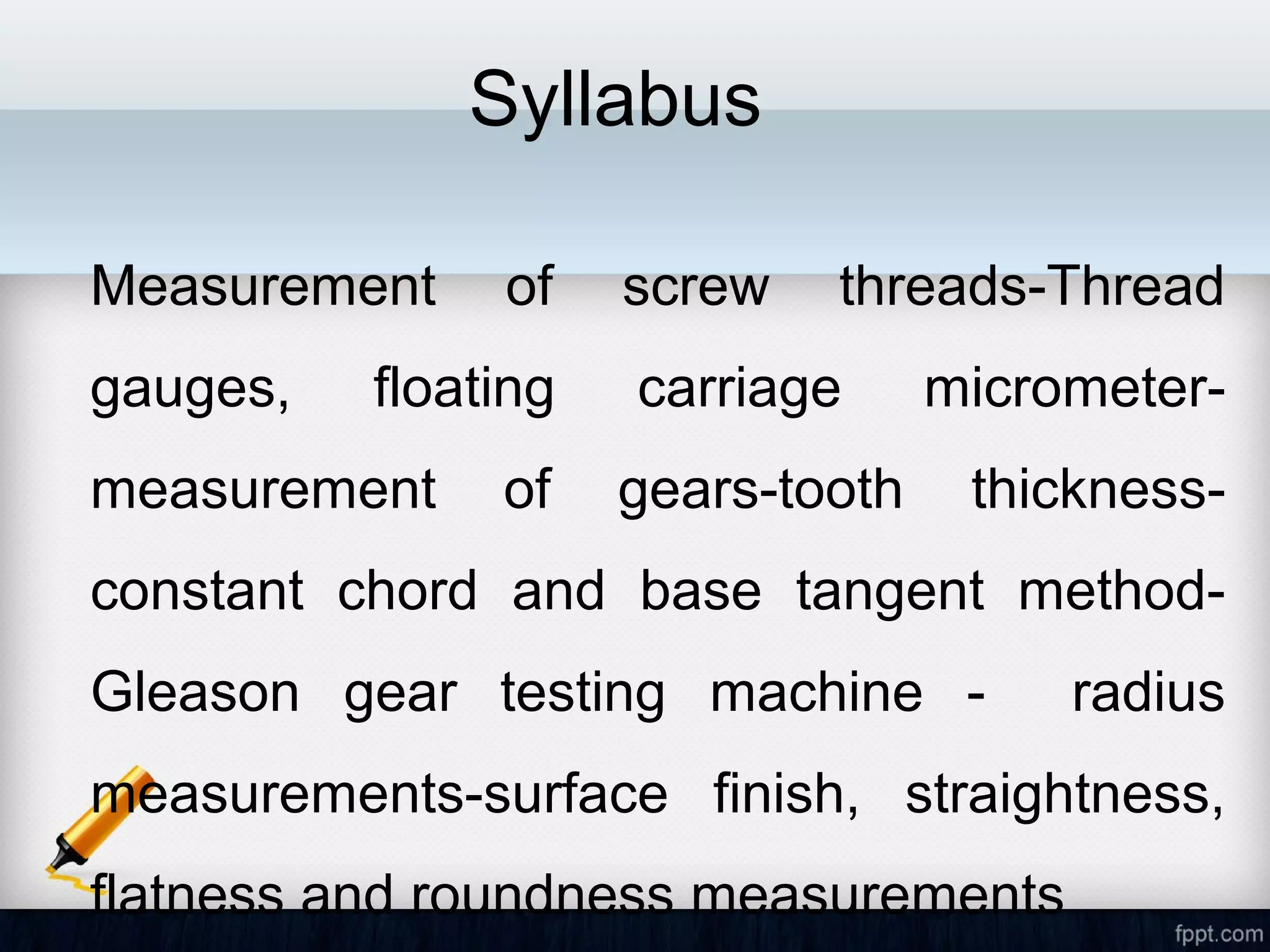 Form measurement | PPT