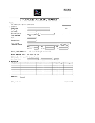 Form member | PDF