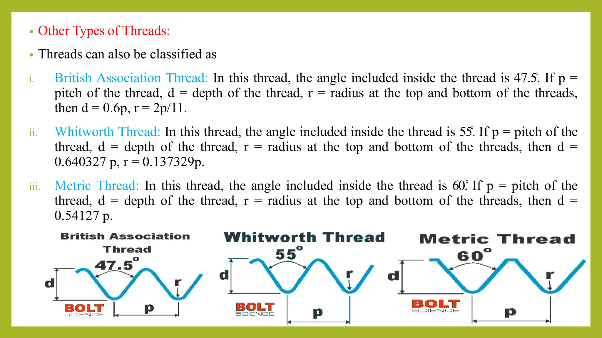 Form metrology Thread measurement in metrology.pptx