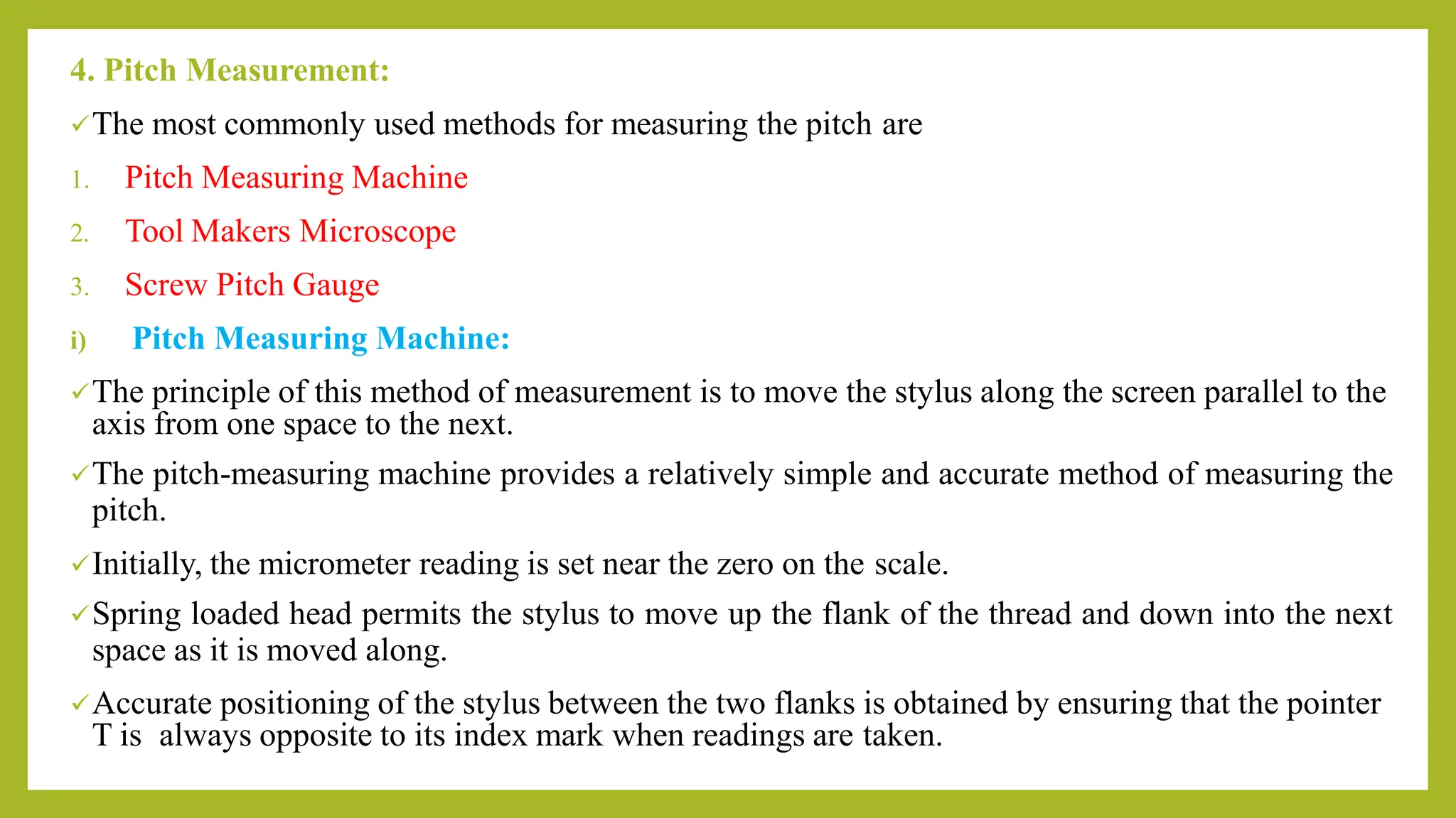 Form metrology Thread measurement in metrology.pptx