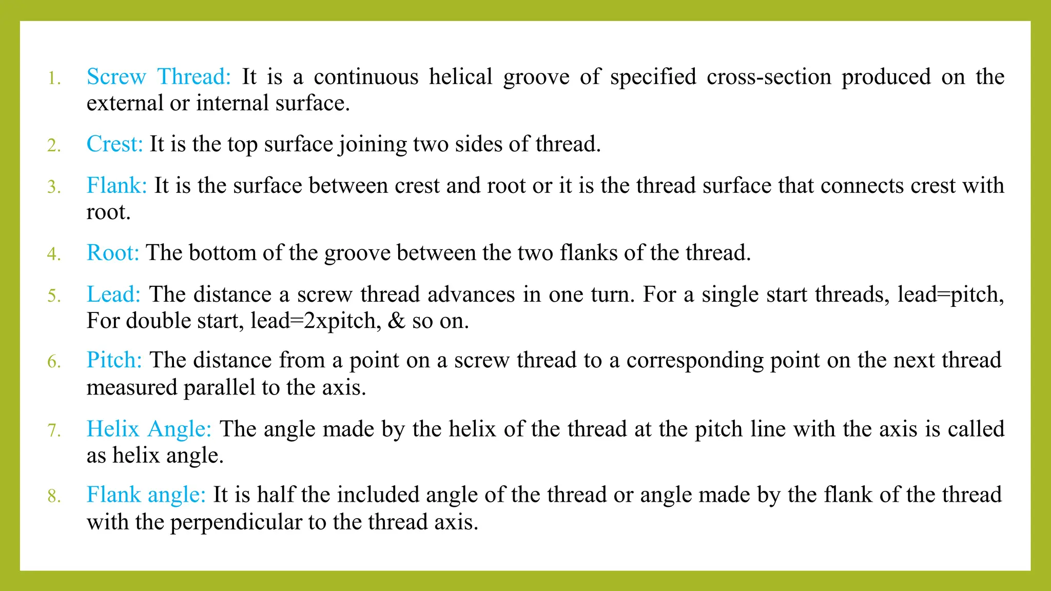 Form metrology Thread measurement in metrology.pptx