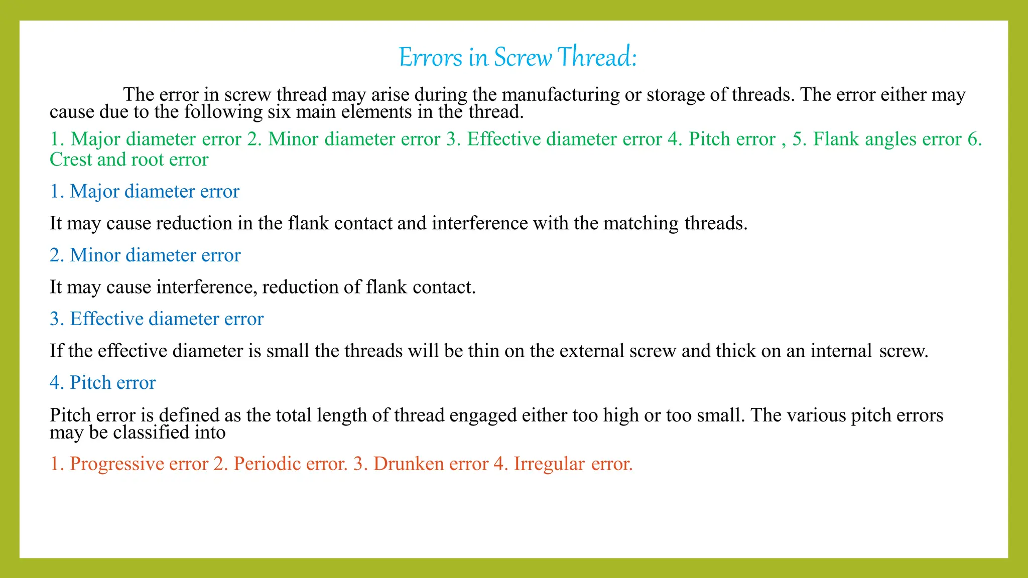 Form metrology Thread measurement in metrology.pptx
