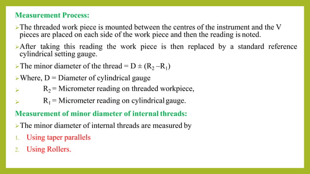 Form metrology Thread measurement in metrology.pptx
