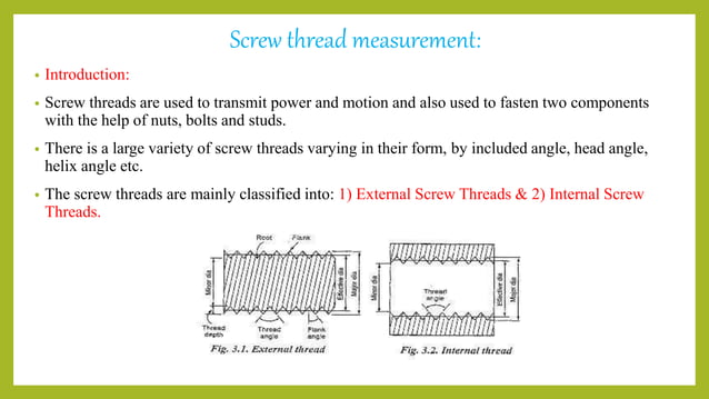 Form metrology Thread measurement in metrology.pptx