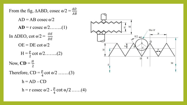 Form metrology Thread measurement in metrology.pptx