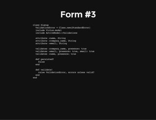 Form objects done right | PDF | Email | Internet
