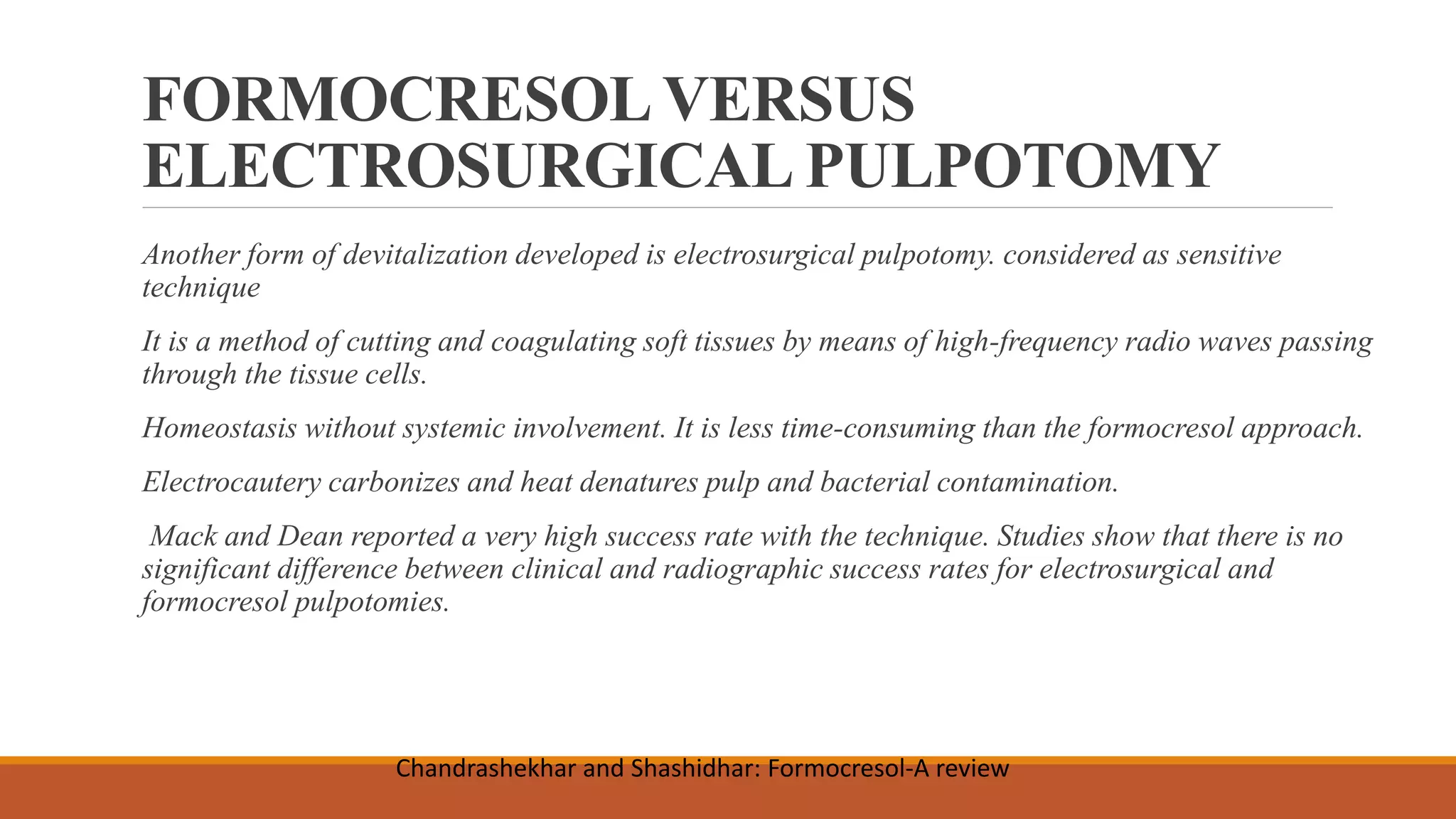 Formocresol controversies | PPTX