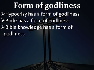 Form of godliness | PPTX