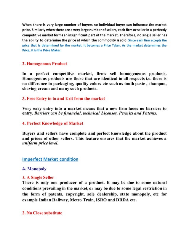 Forms of Market | PDF